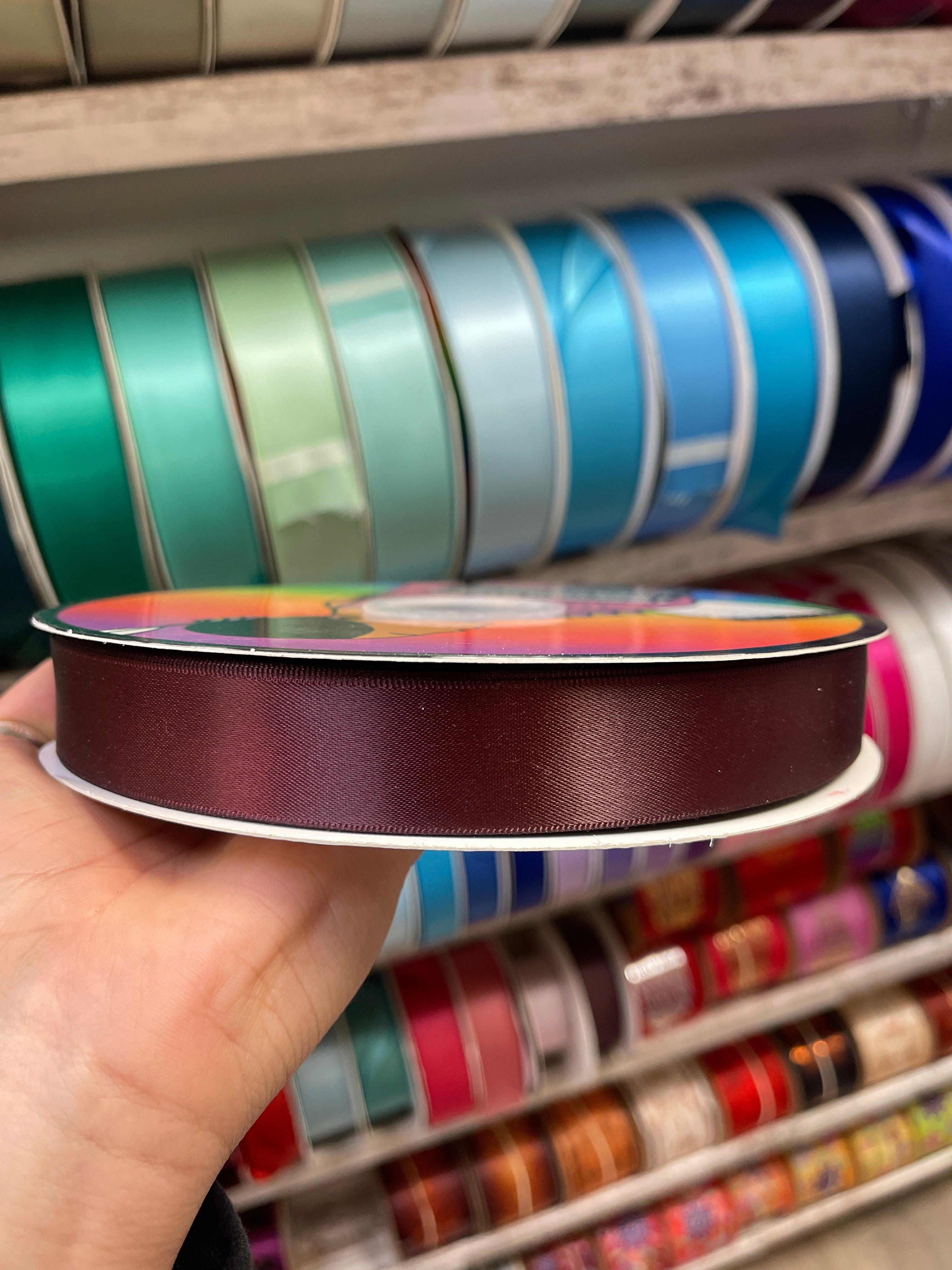 7/8" Ribbon/Meter: Burgundy – 4 Generations Creations