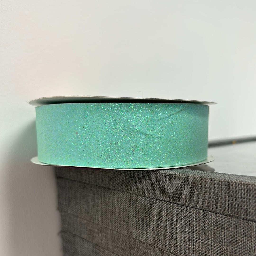 Sparkle Ribbon (Per Meter): Mint – 4 Generations Creations