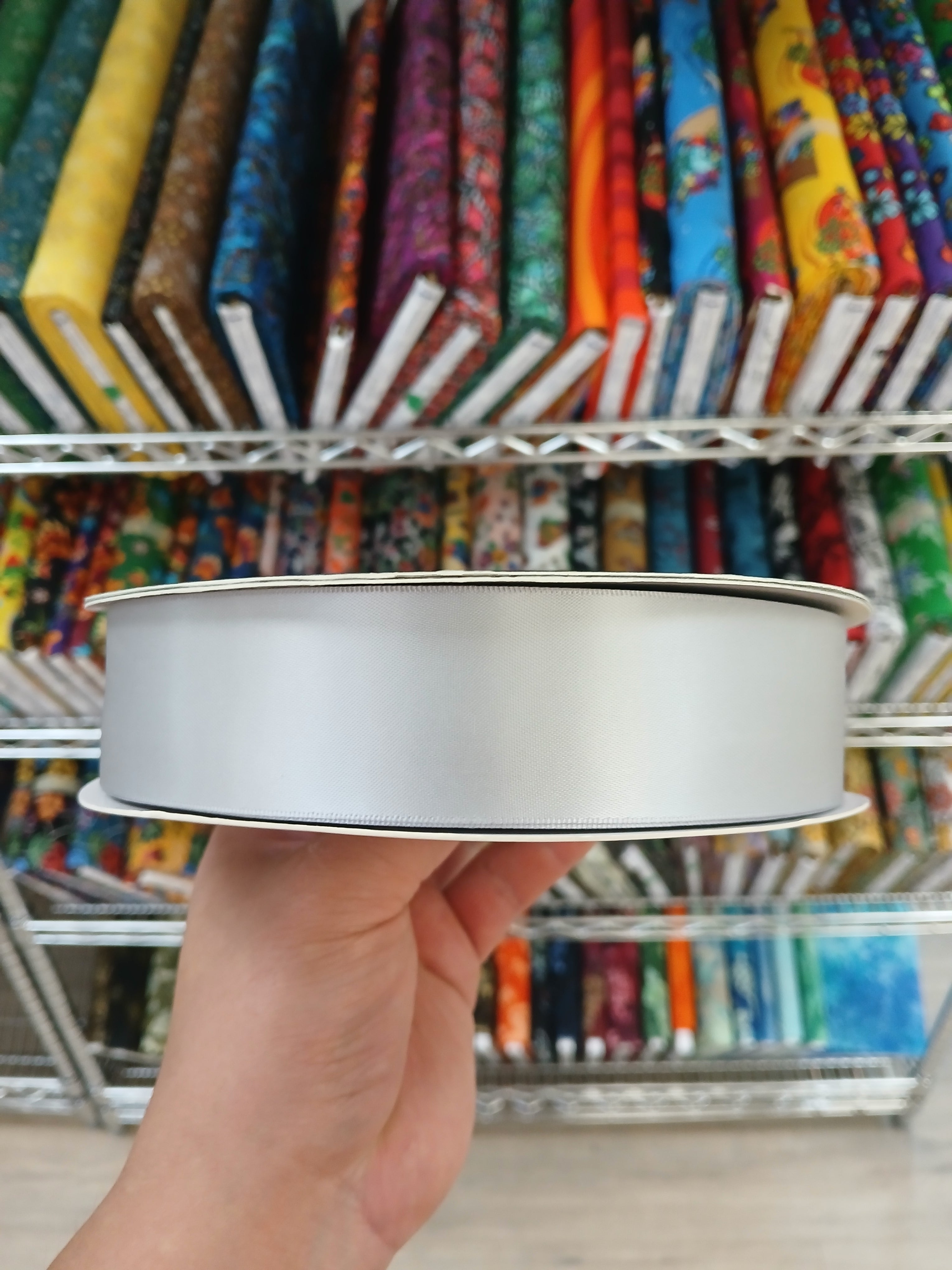 1.5" Ribbon/meter: Silver – 4 Generations Creations