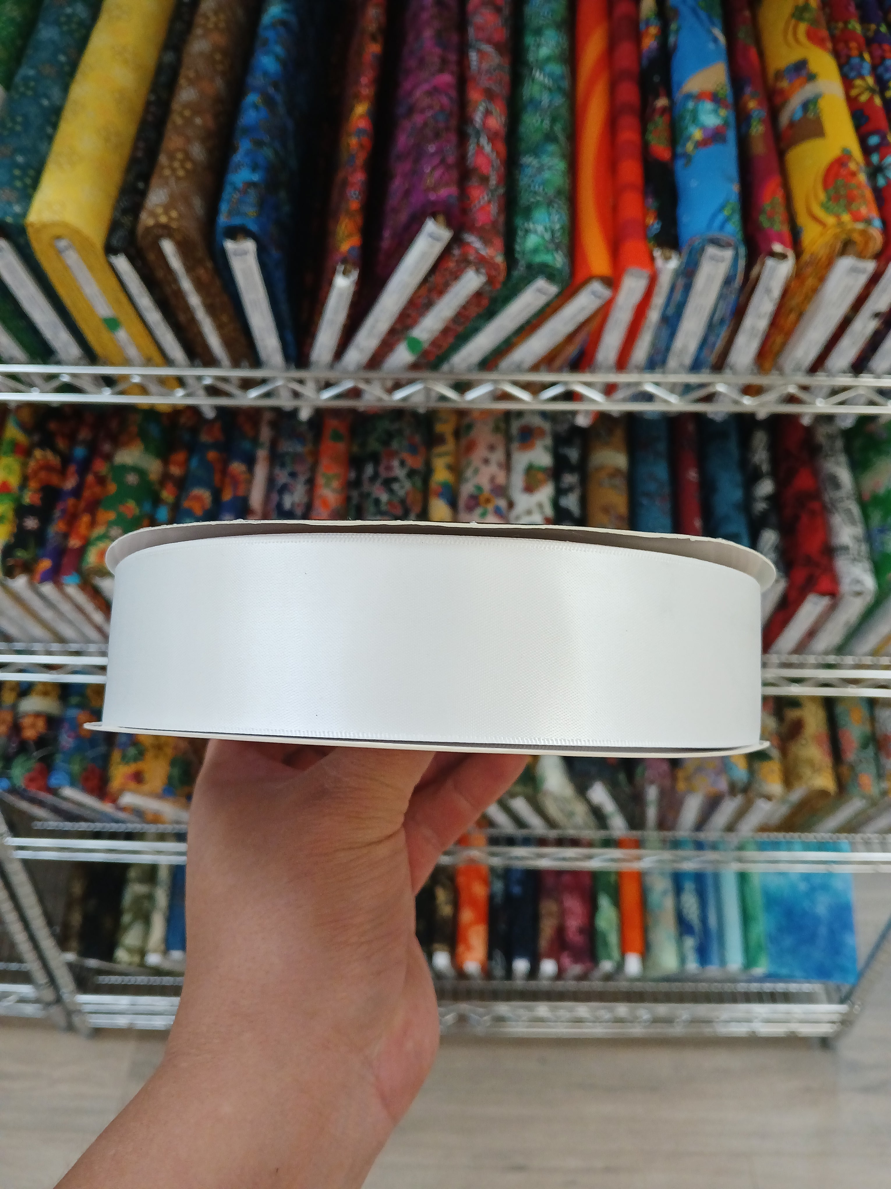 1.5" Ribbon/meter: White – 4 Generations Creations