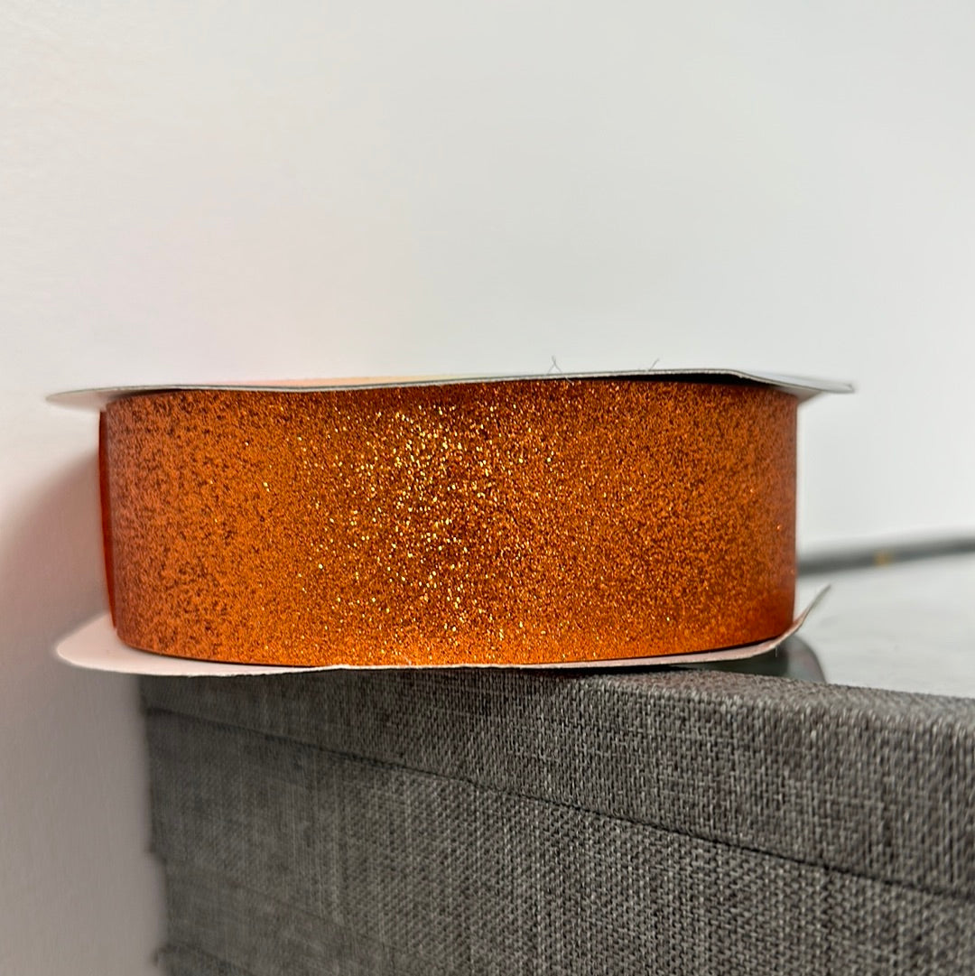 Sparkle Ribbon (Per Meter): Orange – 4 Generations Creations