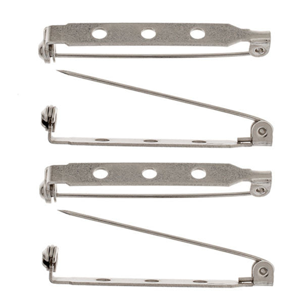 Bar Pins (4 Pieces) Silver 1.5 Inch – 4 Generations Creations