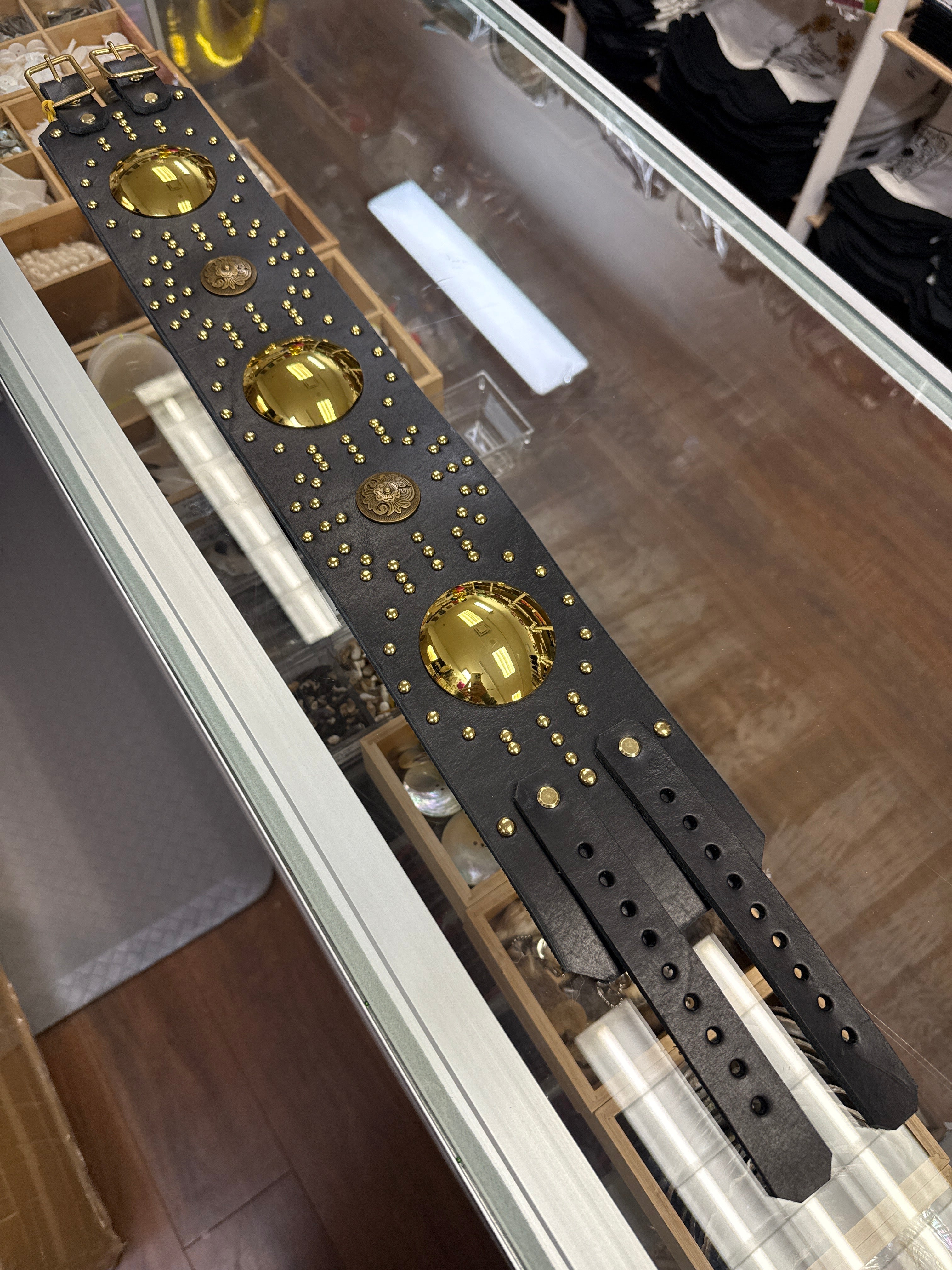 (Consignment) Jr. Black Sunburst Belt – 4 Generations Creations