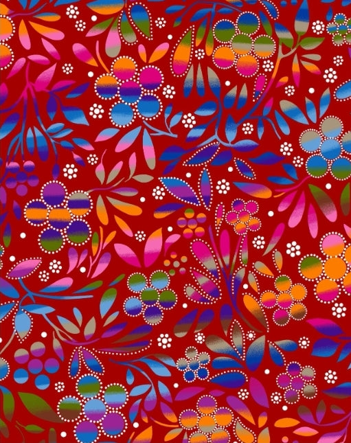 BA - 0009 Sacred Place - Red Cotton – 4 Generations Creations