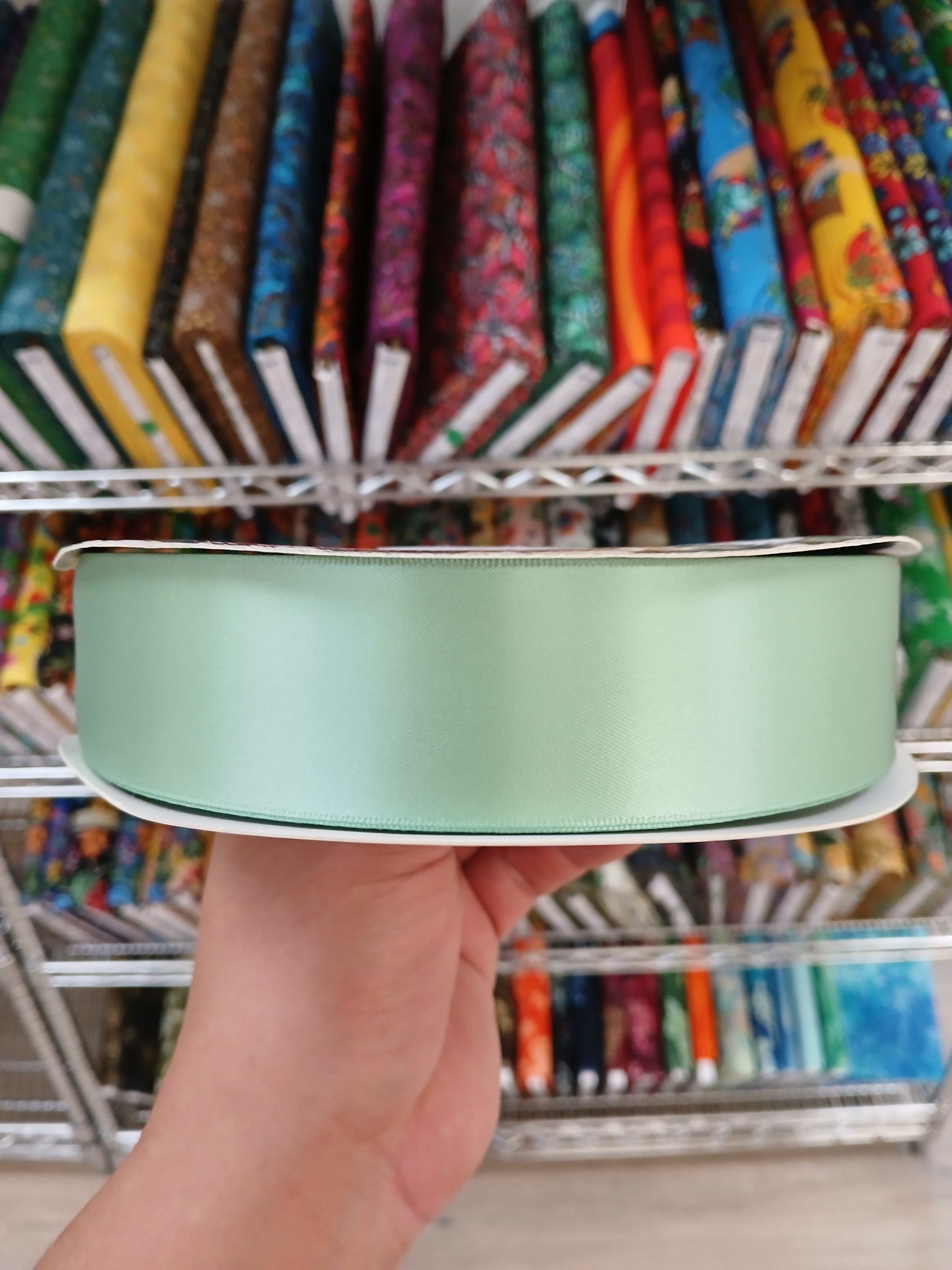 1.5" Ribbon/meter: Sage Green – 4 Generations Creations