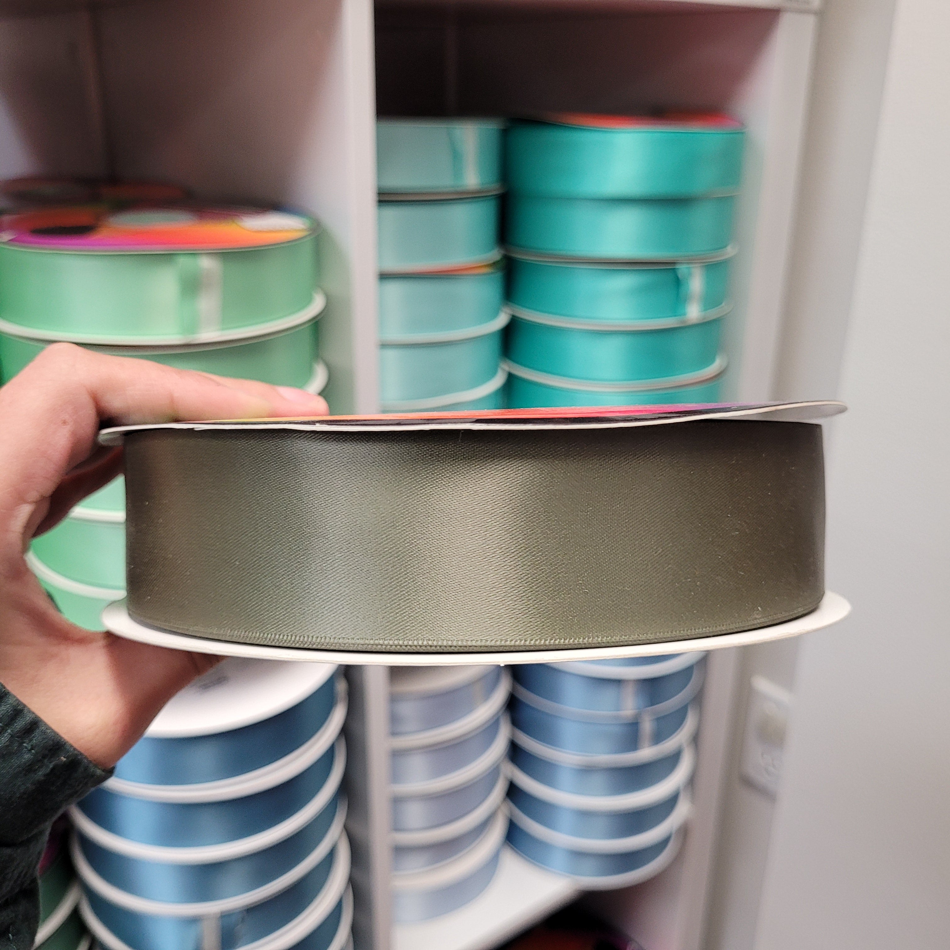 1.5" Ribbon/meter: Deep Sage – 4 Generations Creations