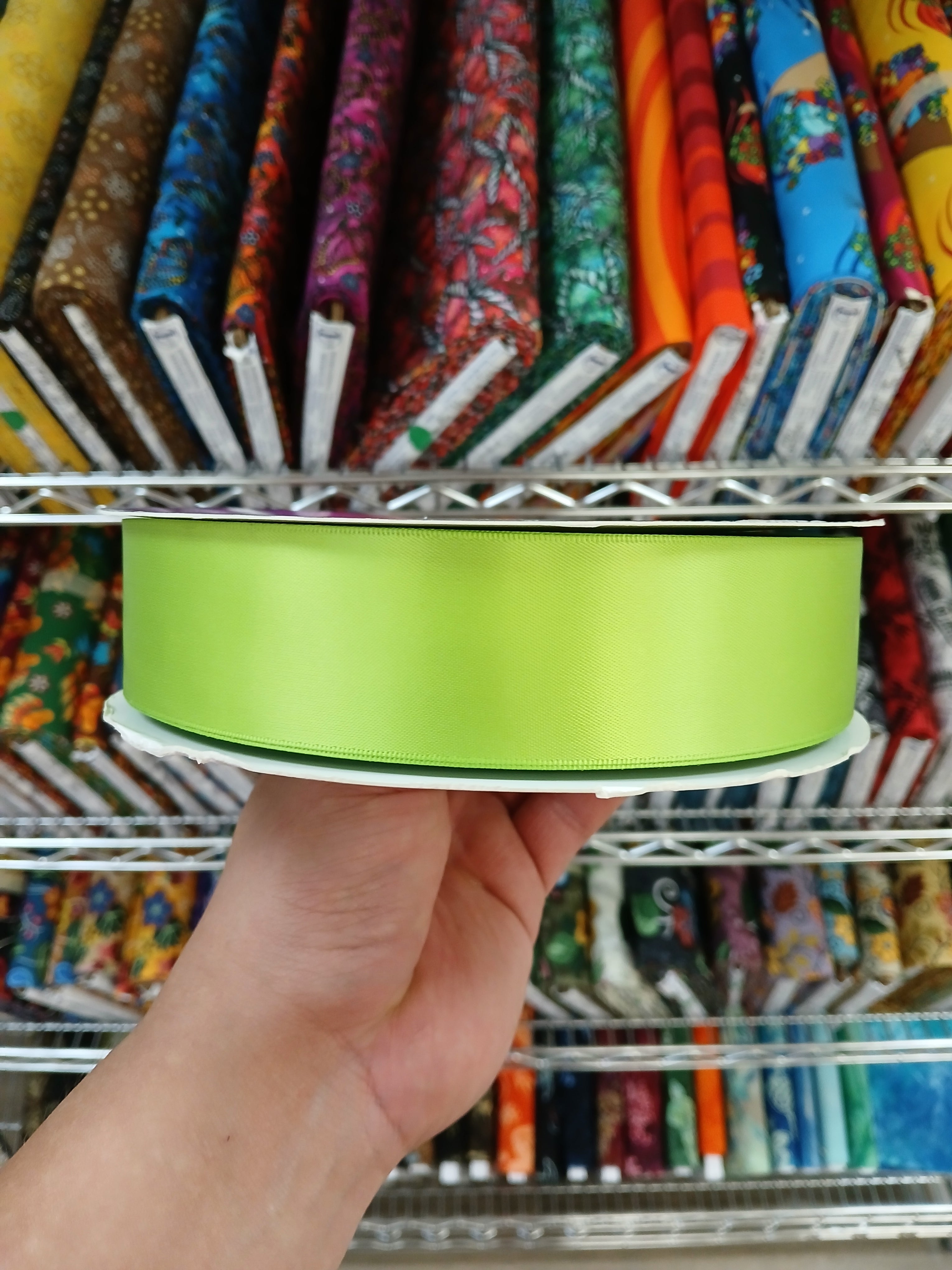 1.5" Ribbon/meter: Apple Green – 4 Generations Creations